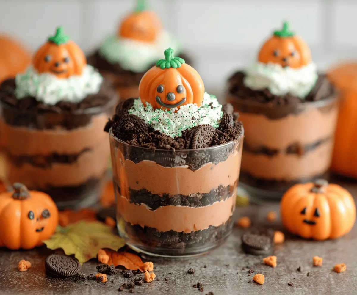 Easy Pumpkin Dirt Cups Recipe