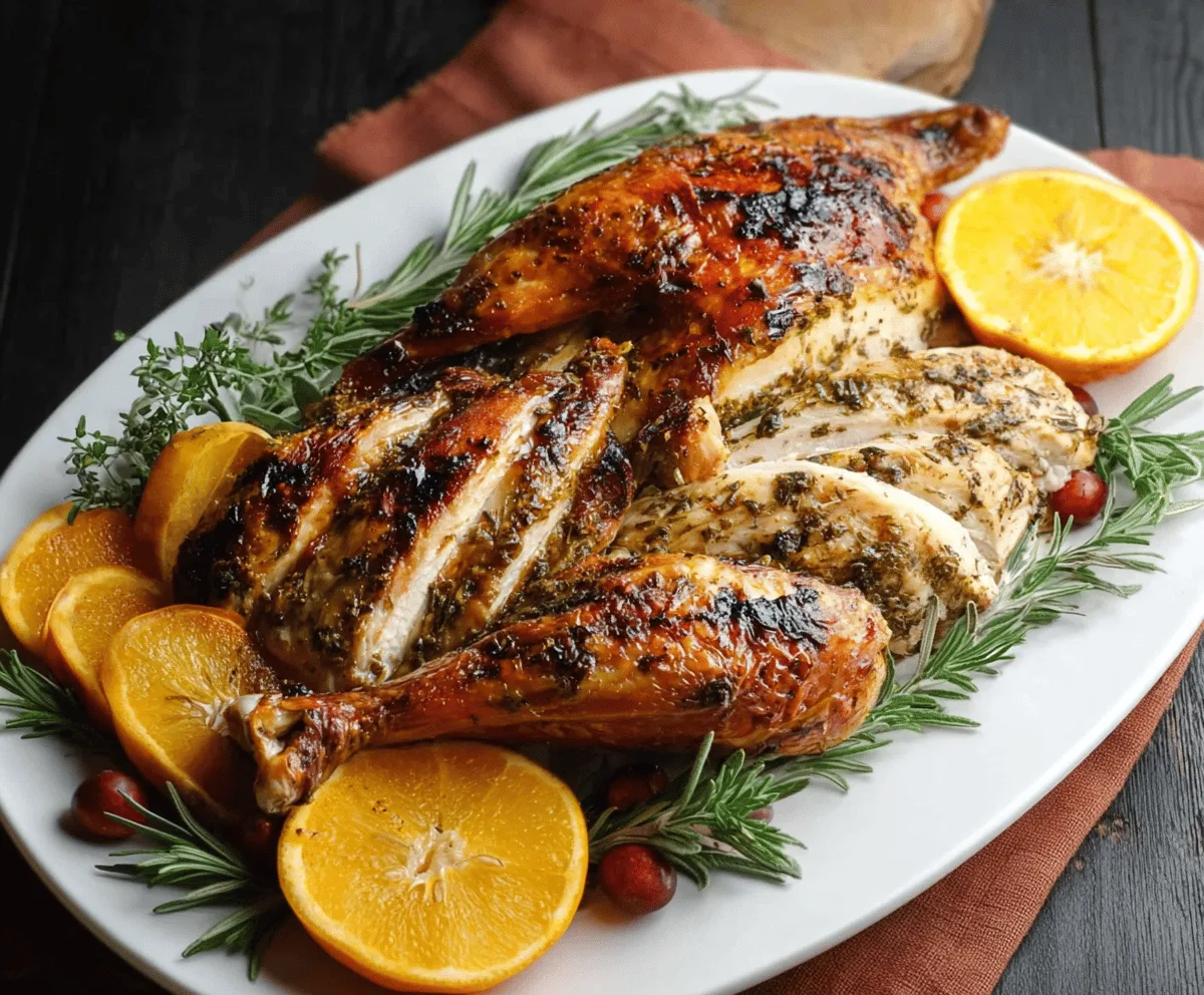 Juicy Citrus Herb Brined Turkey Recipe