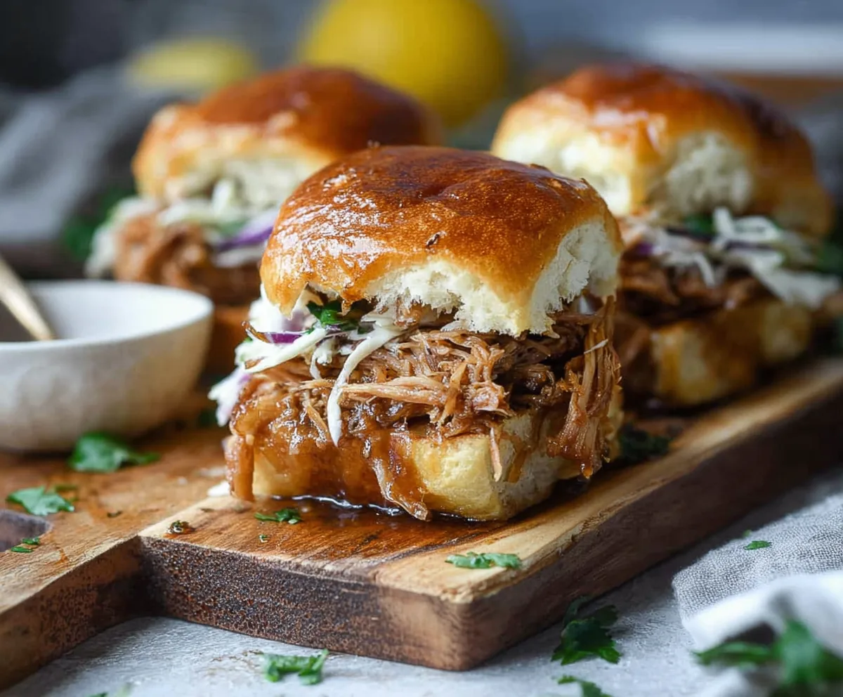 Easy Lemon Pulled Pork Sliders