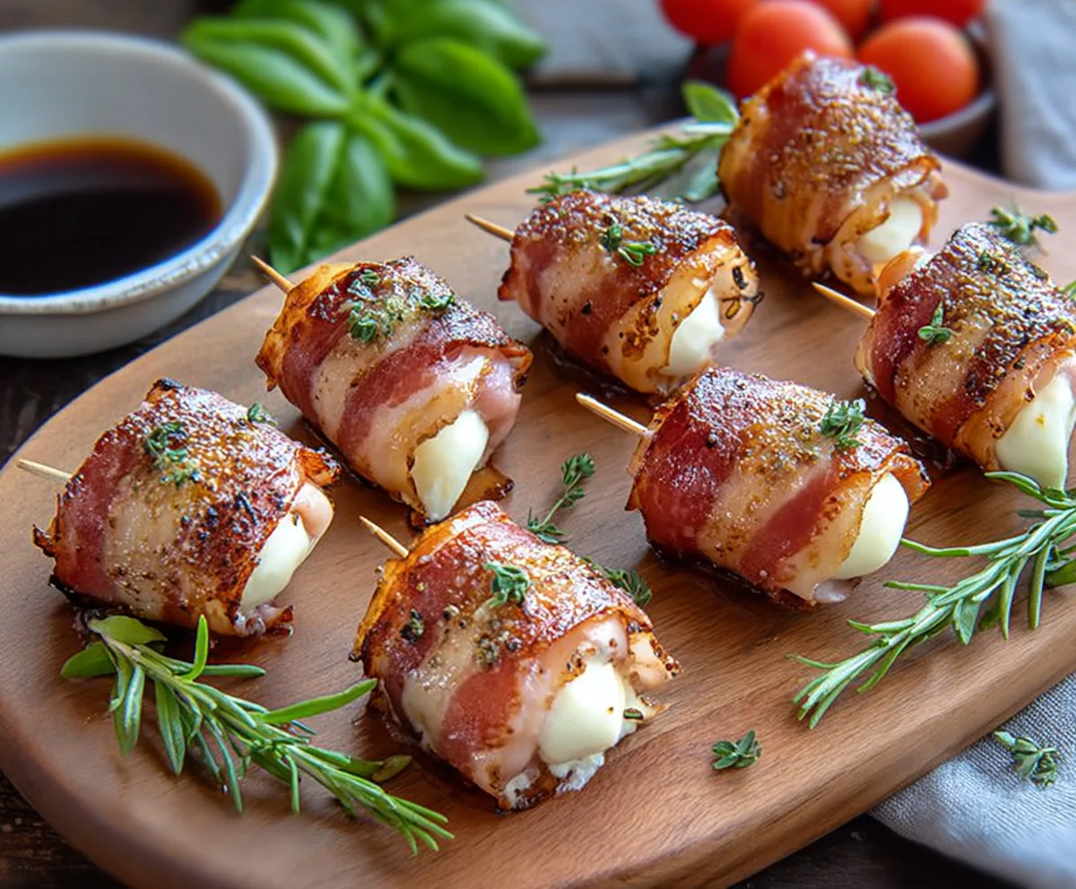 Easy Prosciutto Mozzarella Bites