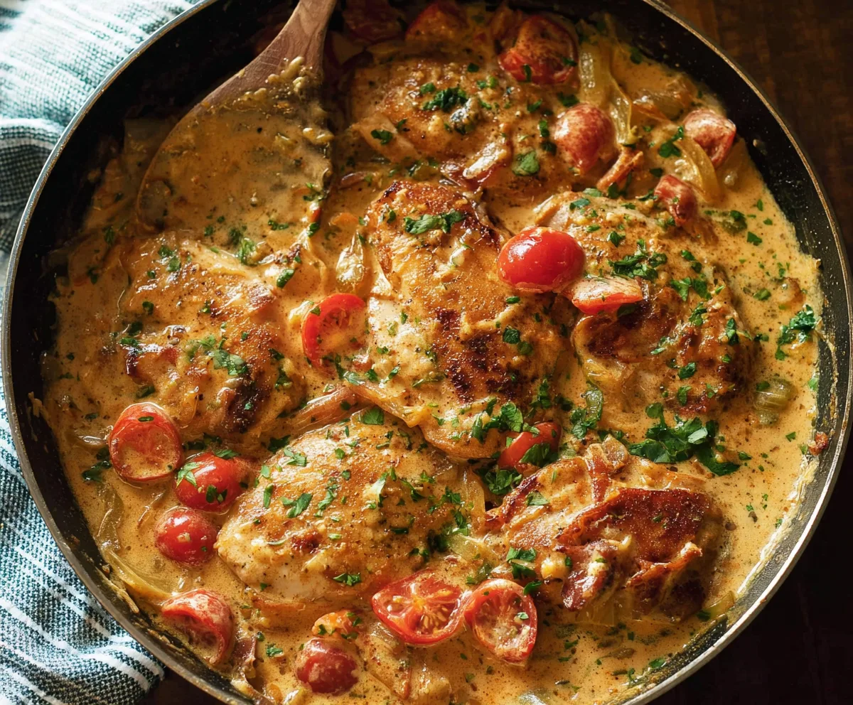 Creamy Garlic Chicken Skillet