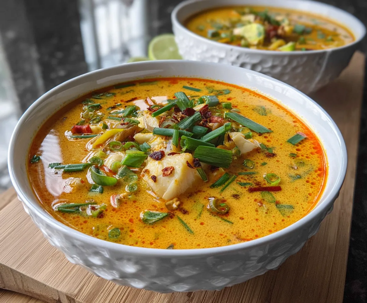 Easy Thai Curry Fish Soup Recipe